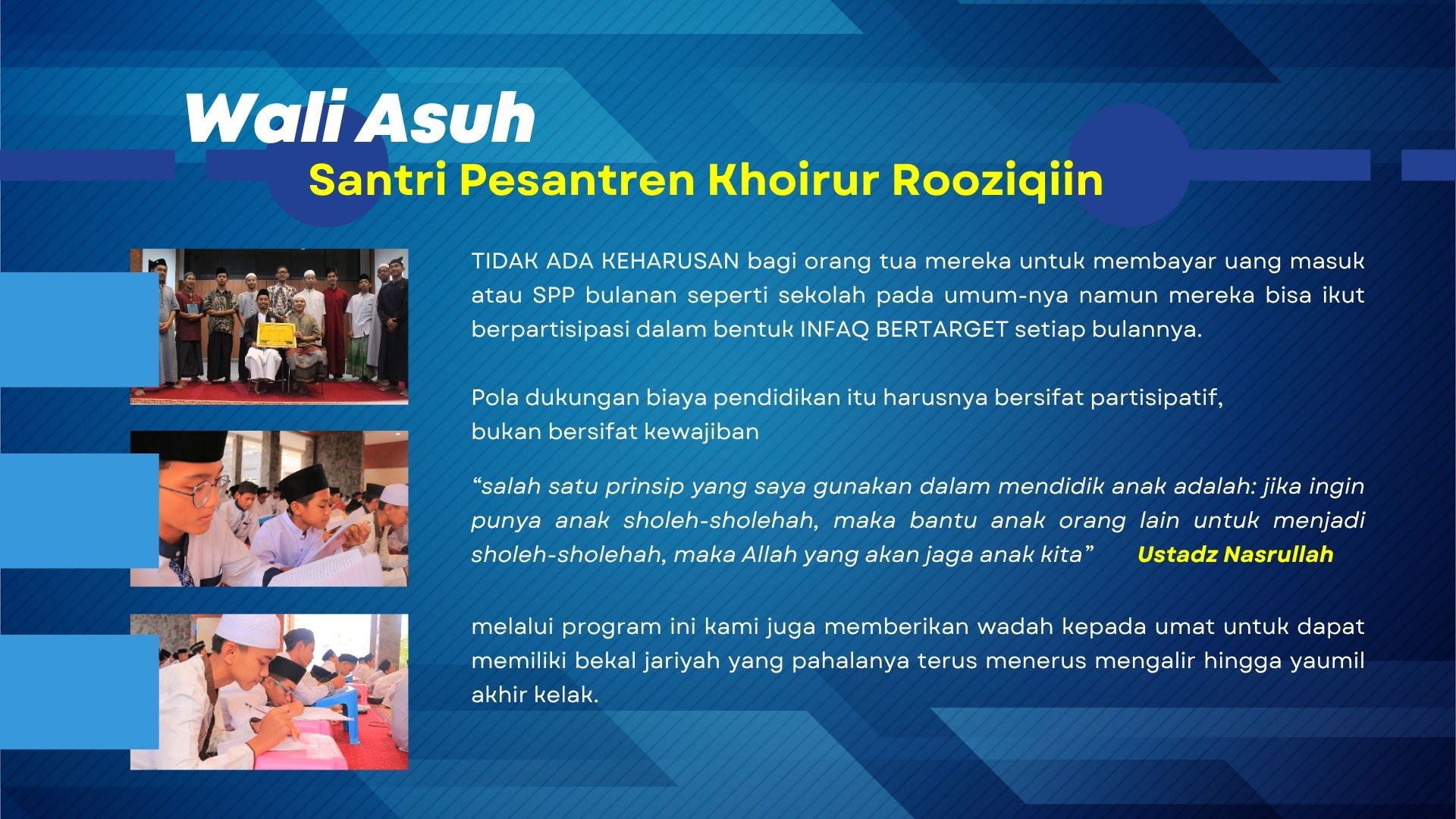WALI ASUH SANTRI - Khoirurrooziqin.id